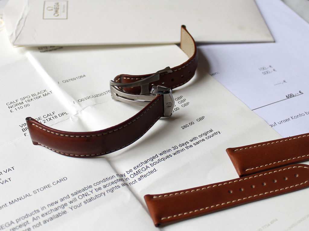 SOLD - Titanium Omega clasp with brand new 21mm omega strap | Omega Forums