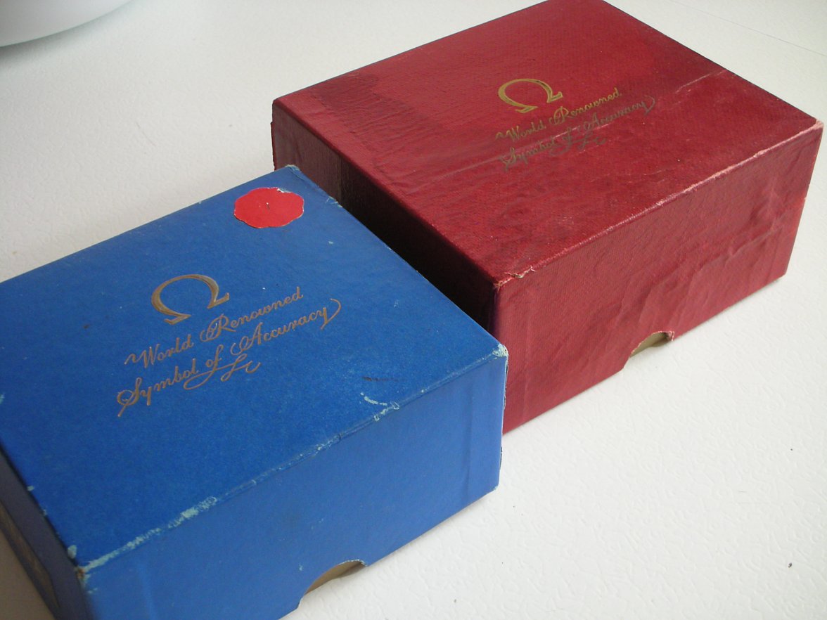 SOLD - Omega Outer Boxes (2) Late 50's | Omega Forums