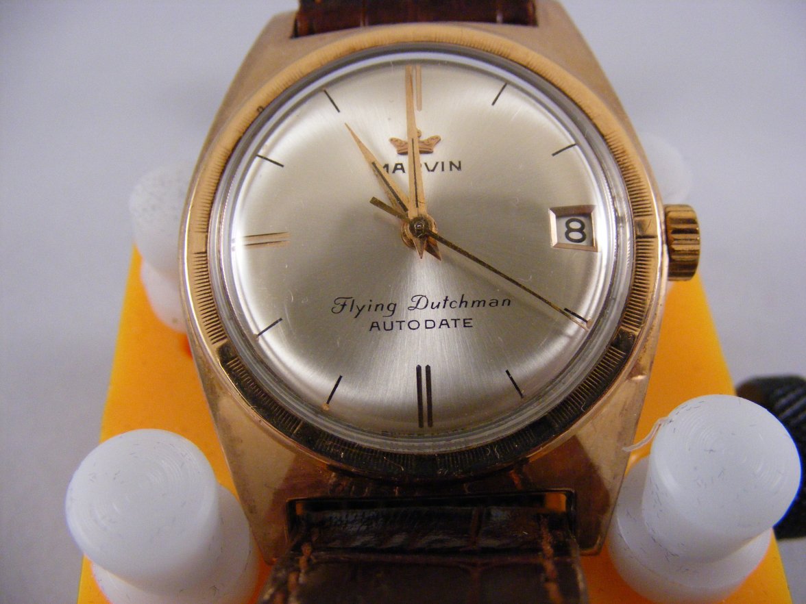 SOLD - Marvin Gold Capped Flying Dutchman Auto Date Reduced | Omega Forums