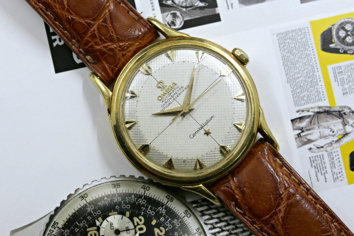 FS - 18k Omega Constellation 2648 Cal. 354 Waffle Dial | Omega Forums
