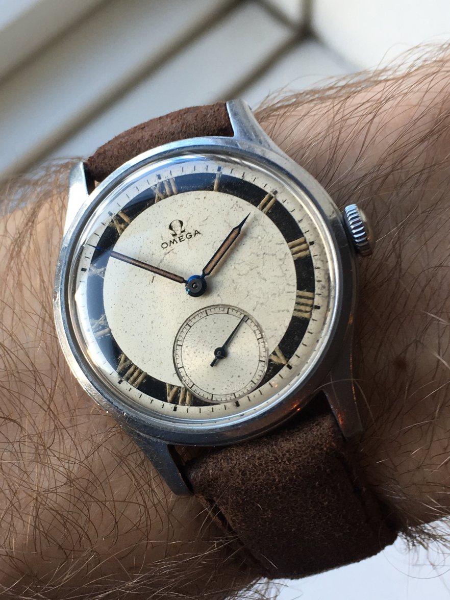 SOLD - Vintage Omega Suverän (ref. 2400-2) from 1944 with excellent and ...
