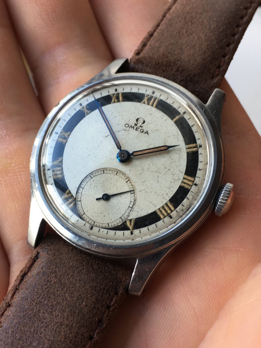 SOLD - Vintage Omega Suverän (ref. 2400-2) from 1944 with excellent and ...