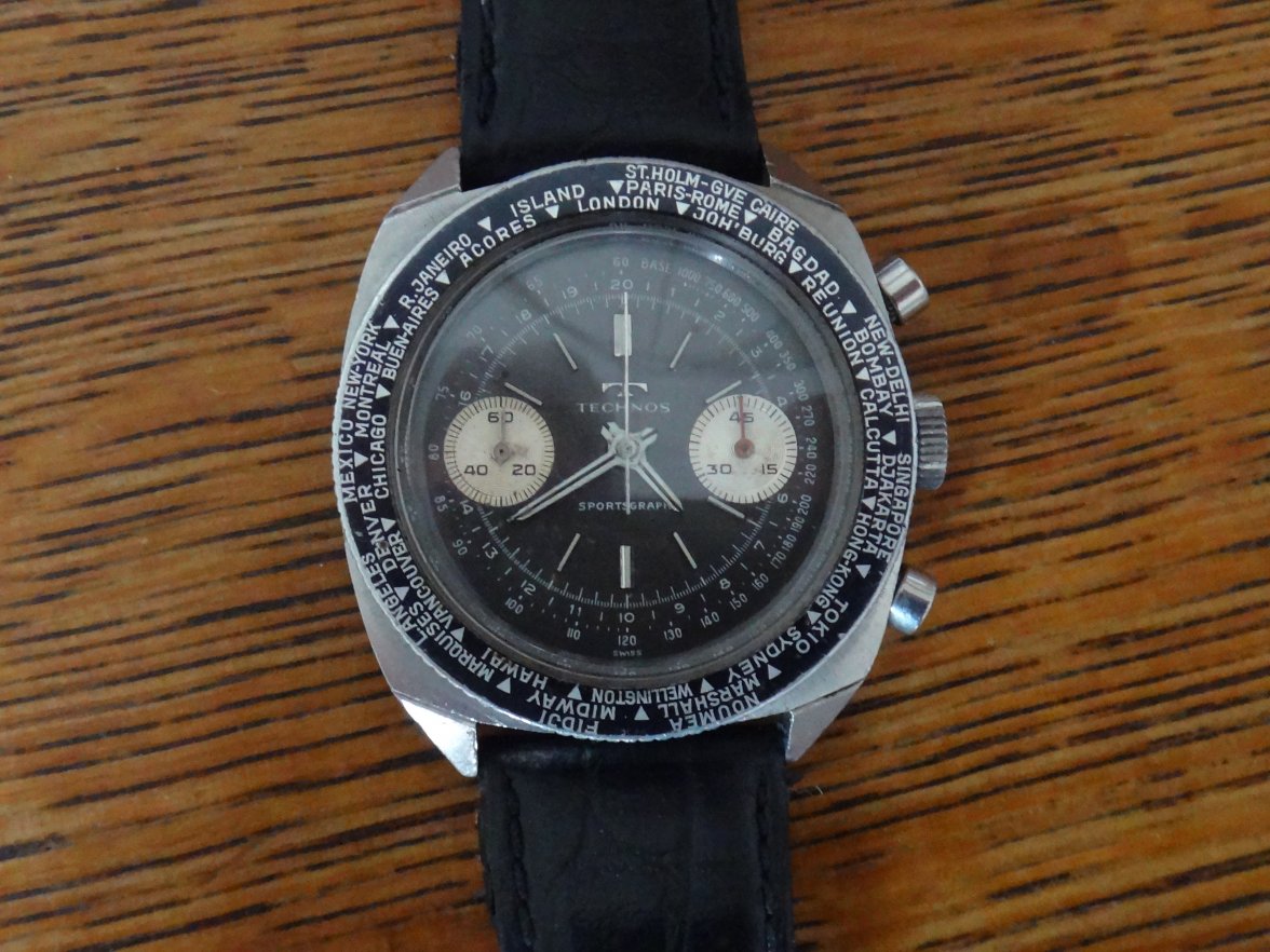 SOLD. Technos Sportgraph. Vintage world time chronograph. | Omega Forums