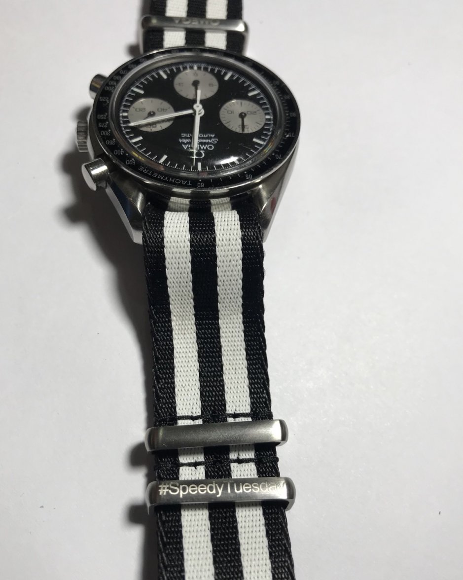 OMEGA Speedmaster Reverse Panda with #Speedytuesday Nato Strap | Omega ...