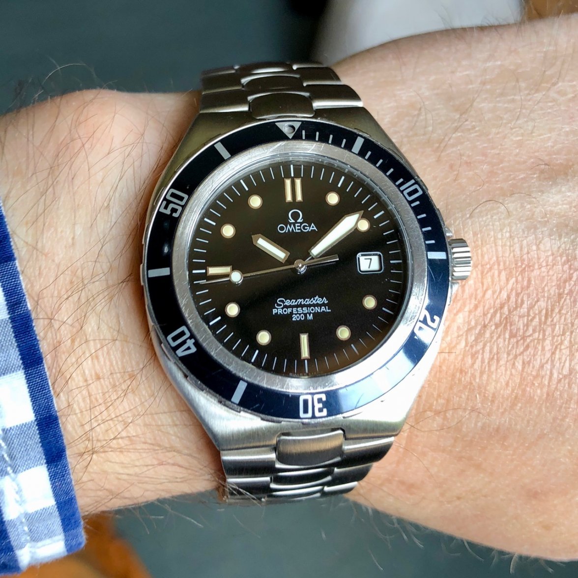 SOLD - Omega Pre-Bond 200m Full Size – Serviced with box and papers ...