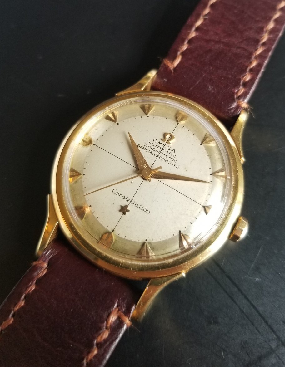 SOLD - OMEGA First Reference Constellation 2648 Arrowhead Crosshair 18K ...