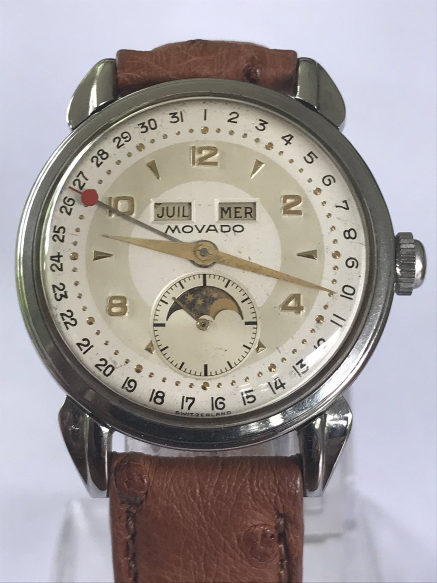 FS: 1940s Movado Triple Date Moonphase Calendograph | WatchUSeek Watch ...