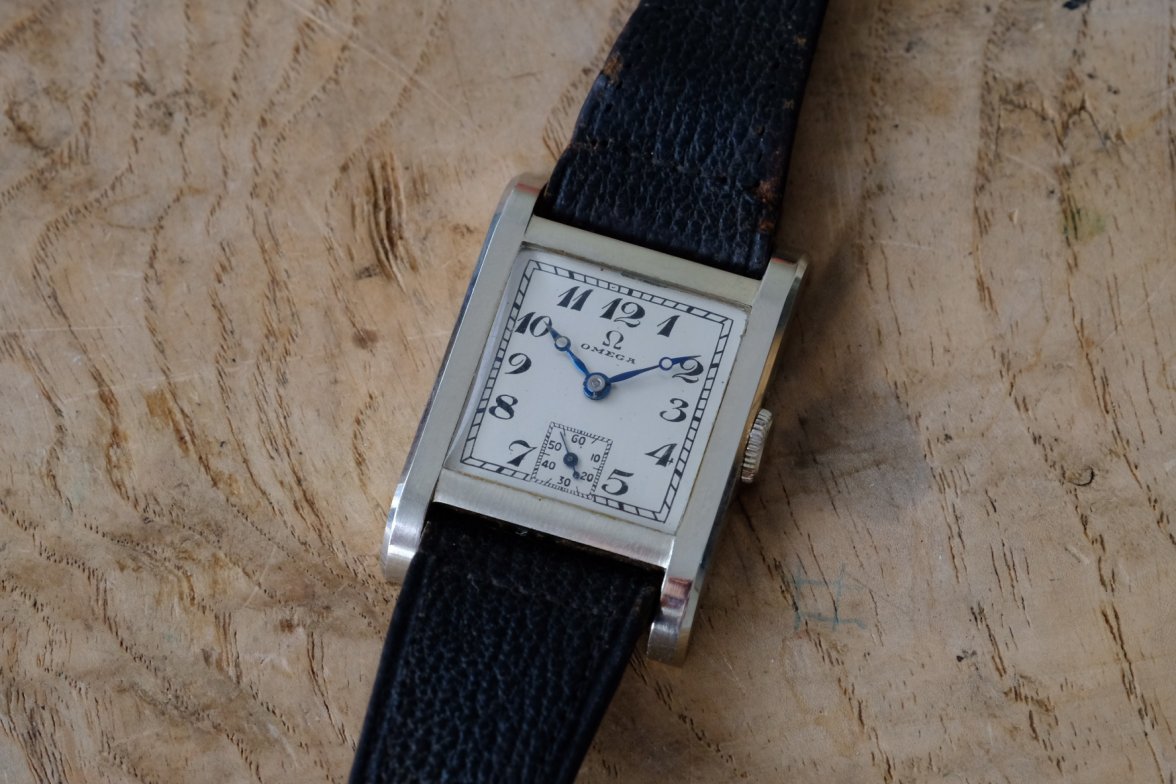 Omega Tank 18k White Gold from 1920 | Omega Forums