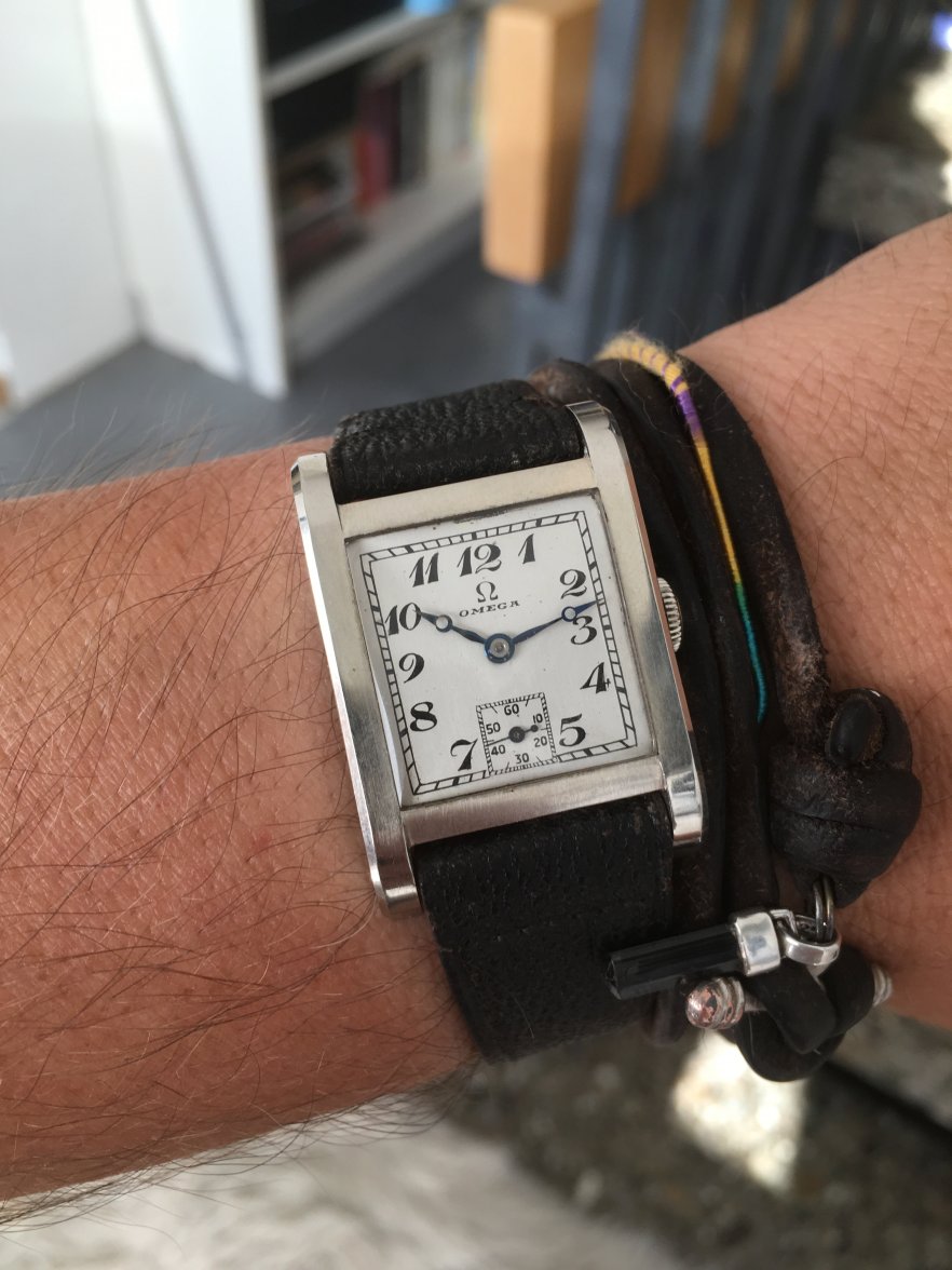 Omega Tank 18k White Gold from 1920 | Omega Forums