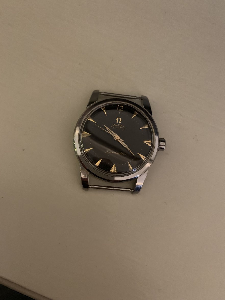 SOLD 1958 Omega Seamaster 2846 / 2848 (BLACK dial) with 501 cal ...