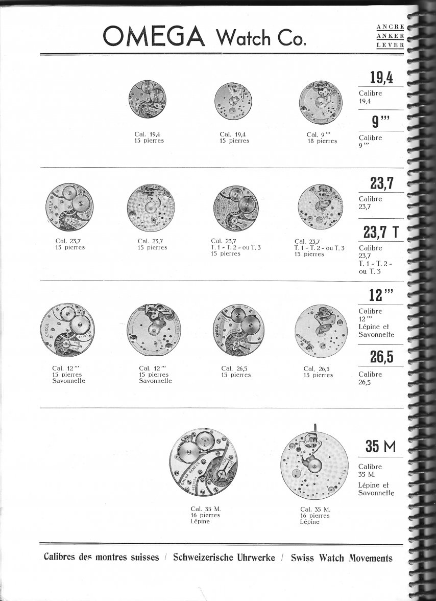 Classification Horlogere 1936 | Omega Watch Forums