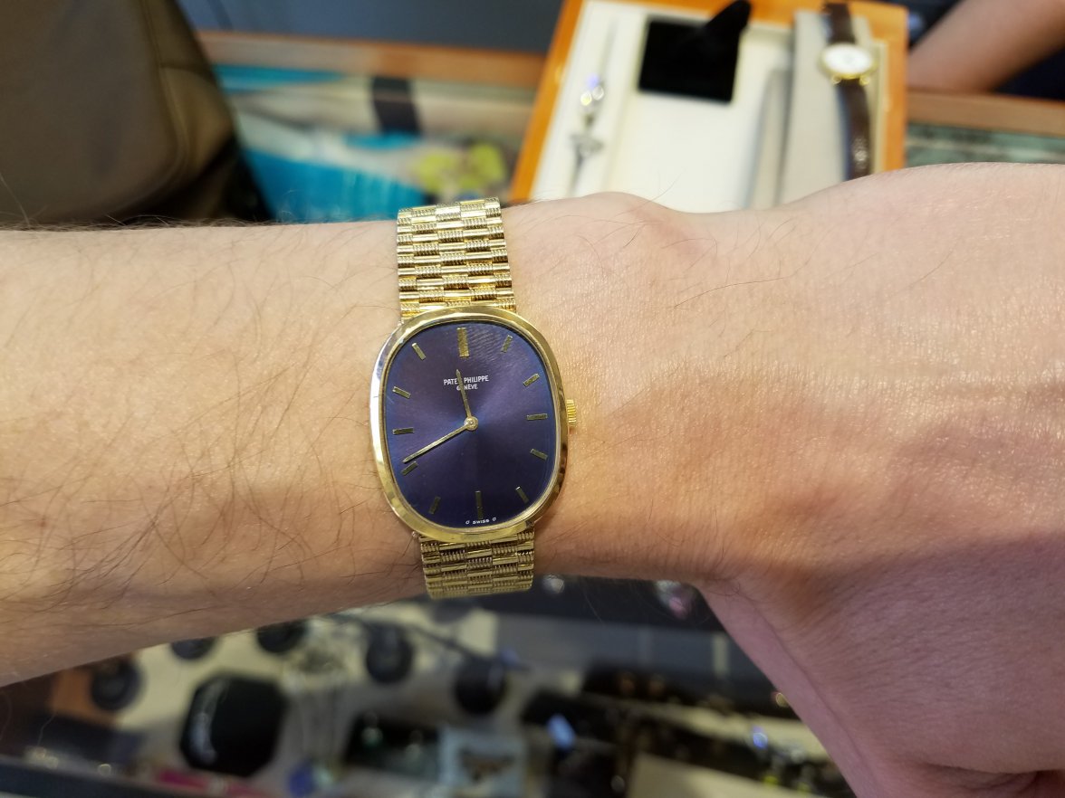 Wrist shot request: Patek Golden Ellipse (Ref. 3748) | Omega Forums