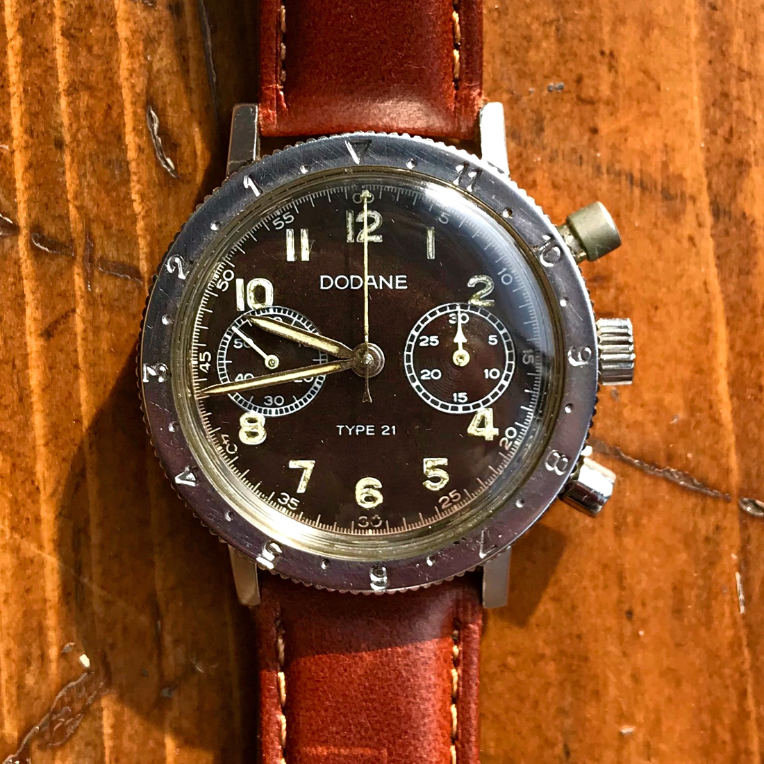 SOLD - REDUCED: Vintage Dodane Type 21 Tropical Dial Military ...
