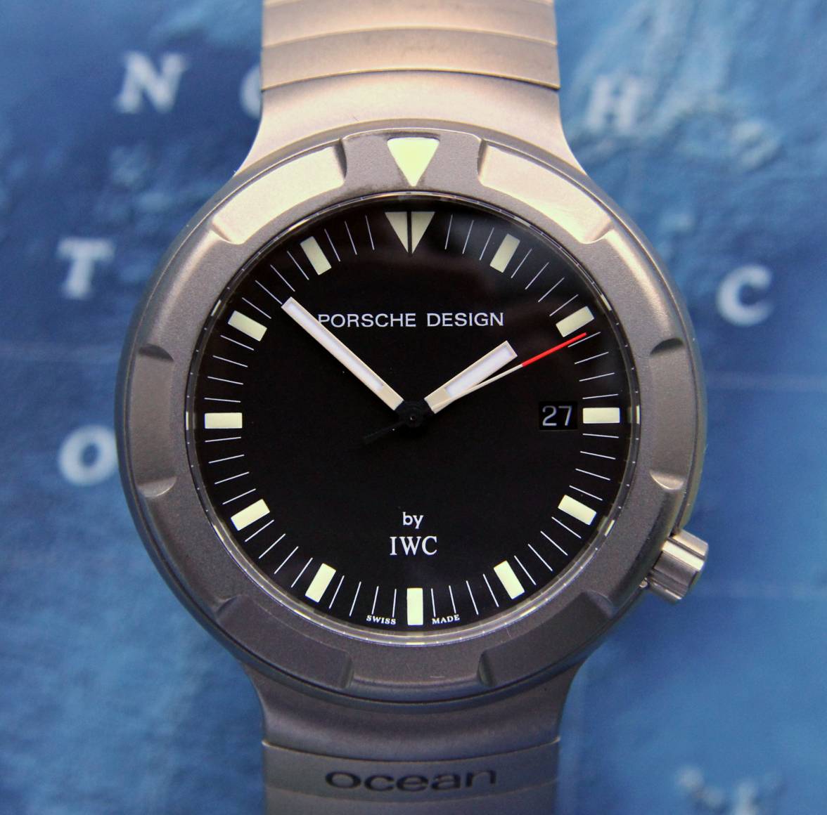 SOLD - Rare Vintage IWC Porsche Design Ocean 2000 Titanium Dive Watch w ...