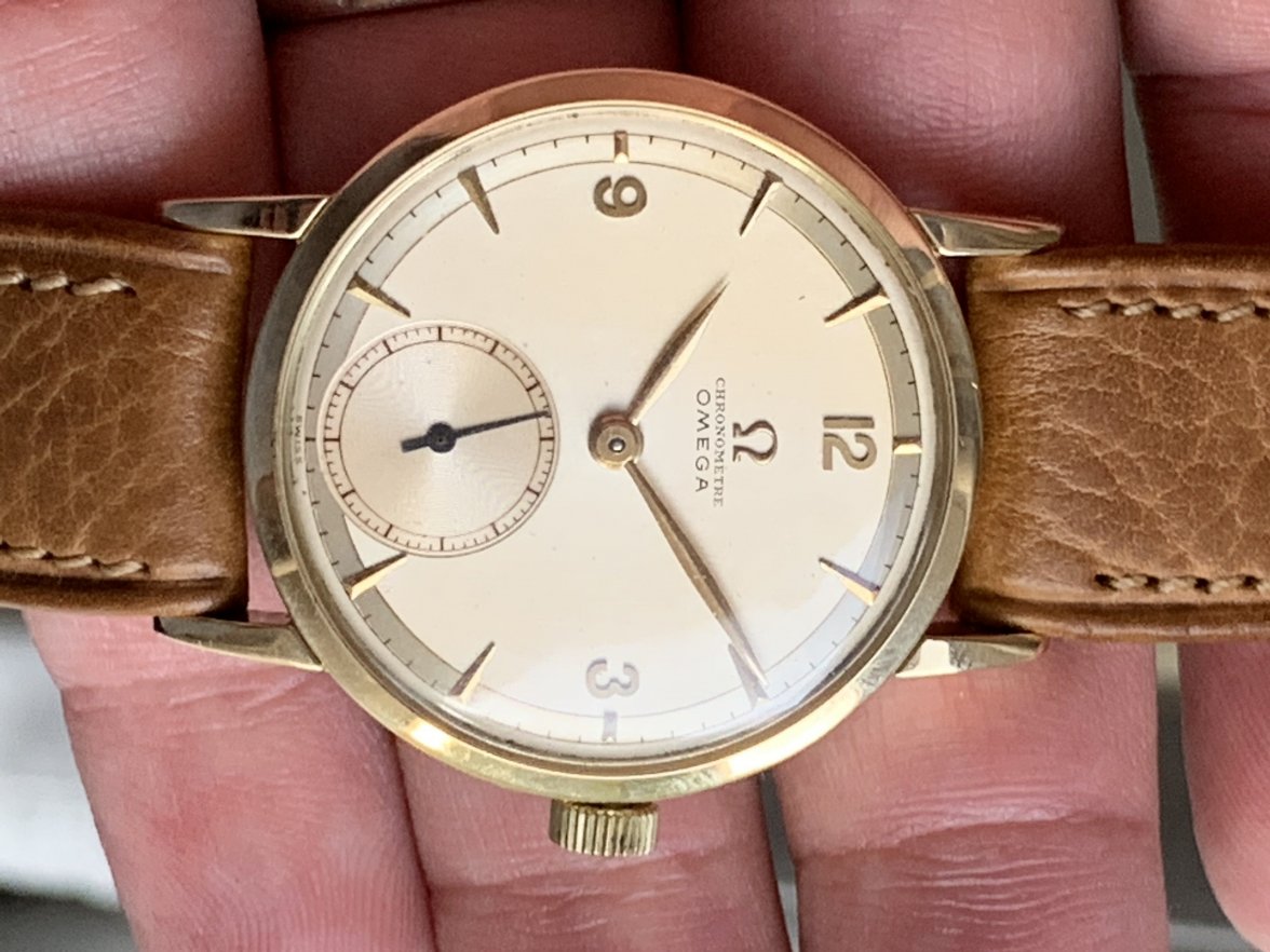 SOLD - Vintage Omega Chronometre Cal 30T2RG, 14K Gold | Omega Forums