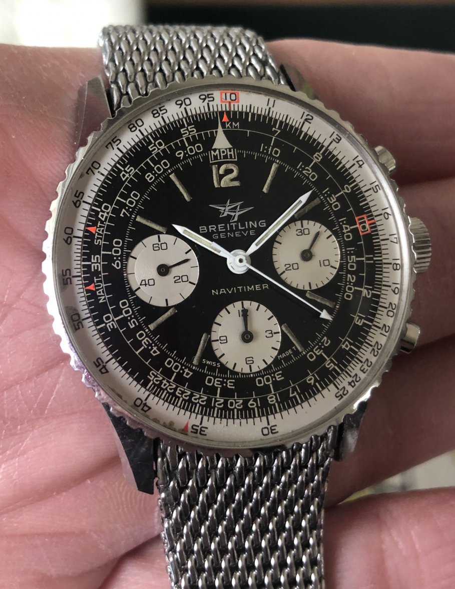 SOLD - Breitling 806 Navitimer, 1969, Twin Jet, red box 10 | Omega Forums