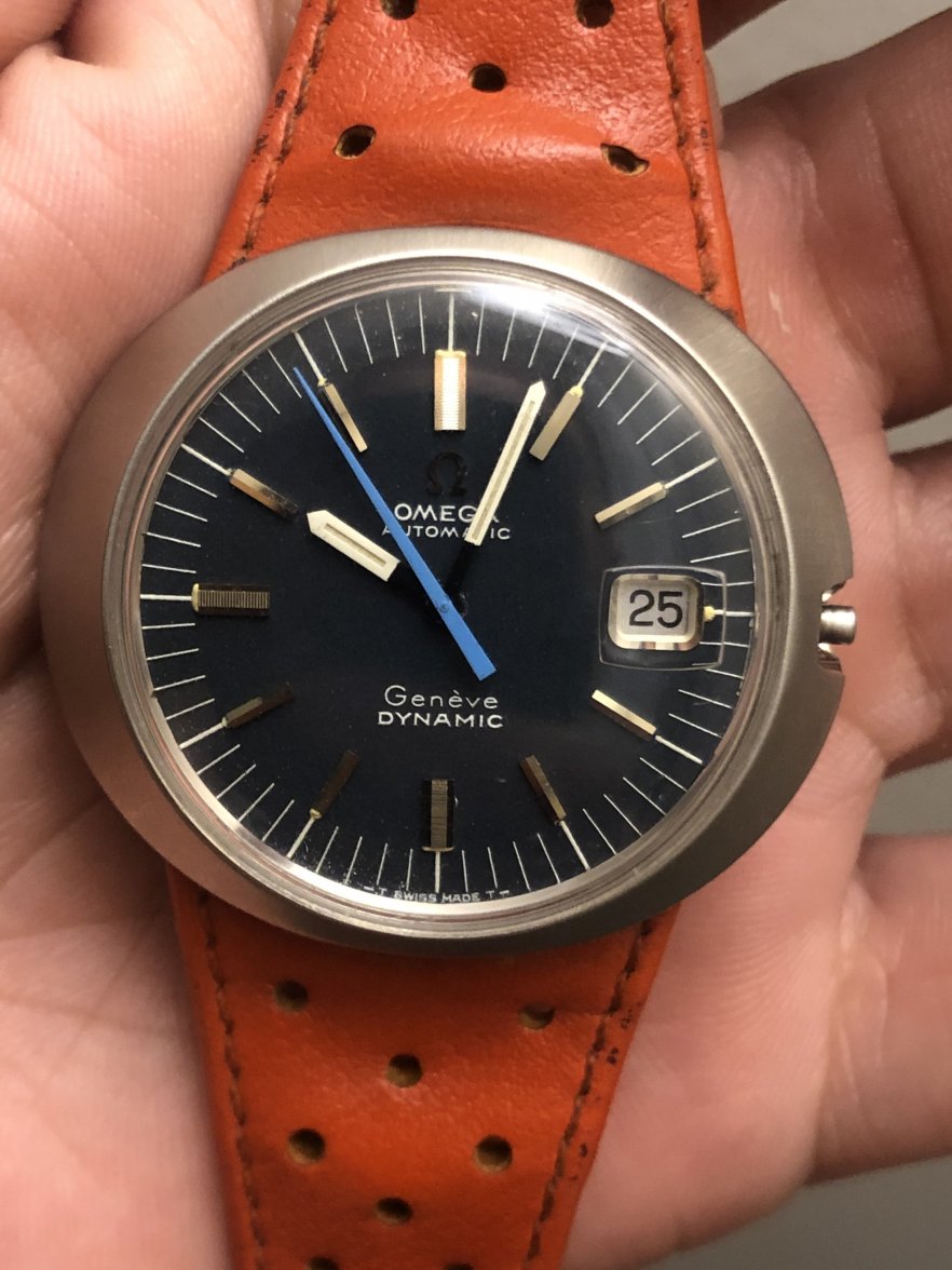 SOLD - Beautiful blue dial Omega Dynamic | Omega Forums