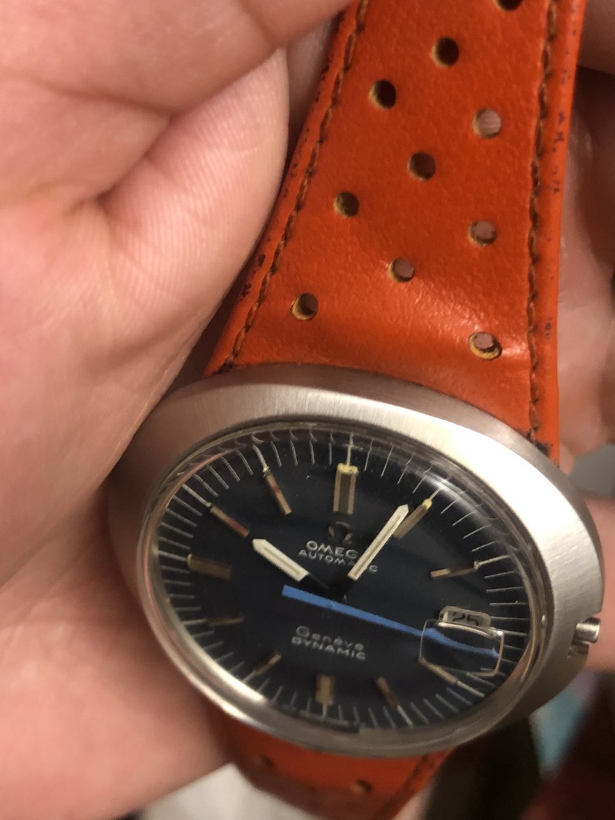 SOLD - Beautiful blue dial Omega Dynamic | Omega Forums