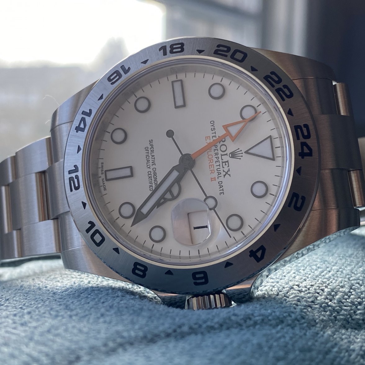 SOLD - ROLEX Explorer II Polar White (216570) from Dec 2019, complete ...